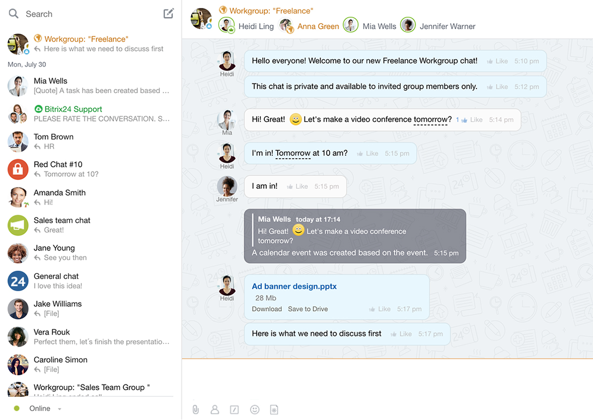 Komunikasi gratis terkemuka dan perangkat lunak kolaborasi